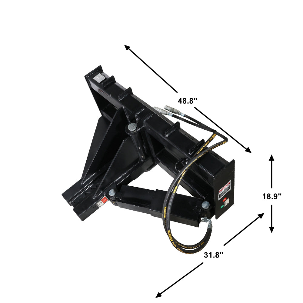 Heavy Duty Post and Tree Puller for Skid Steer Attachment Universal La ...