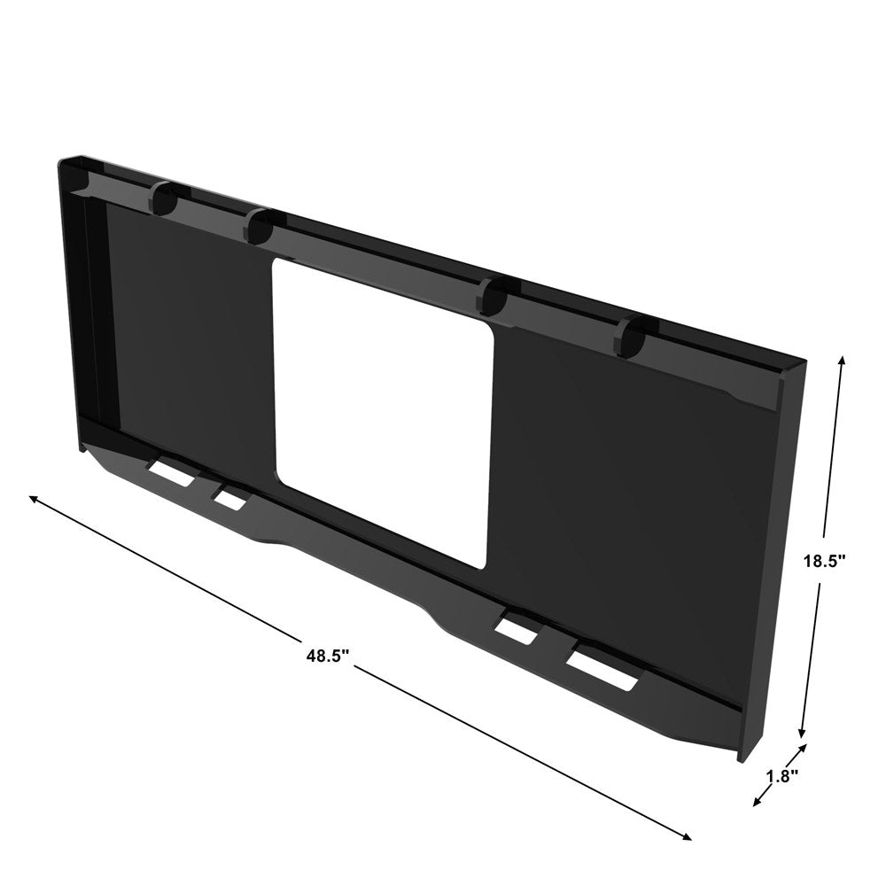 48" Universal Skid Steer Weld-on Mount Plate with Window – LANDY