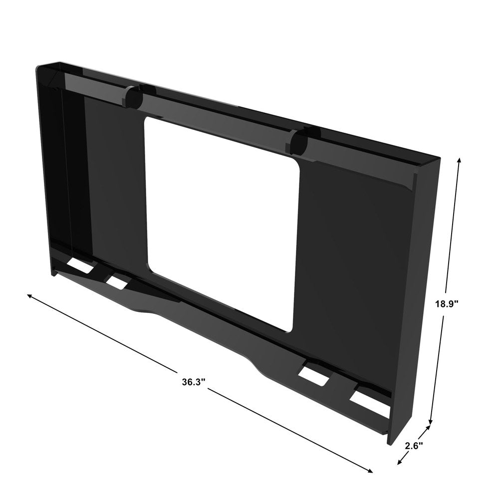35.5" Universal Skid Steer Weld-on Mount Plate with Window – LANDY