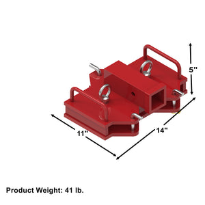 2" Dual Forklift Hitch Receiver Aadpter – LANDY