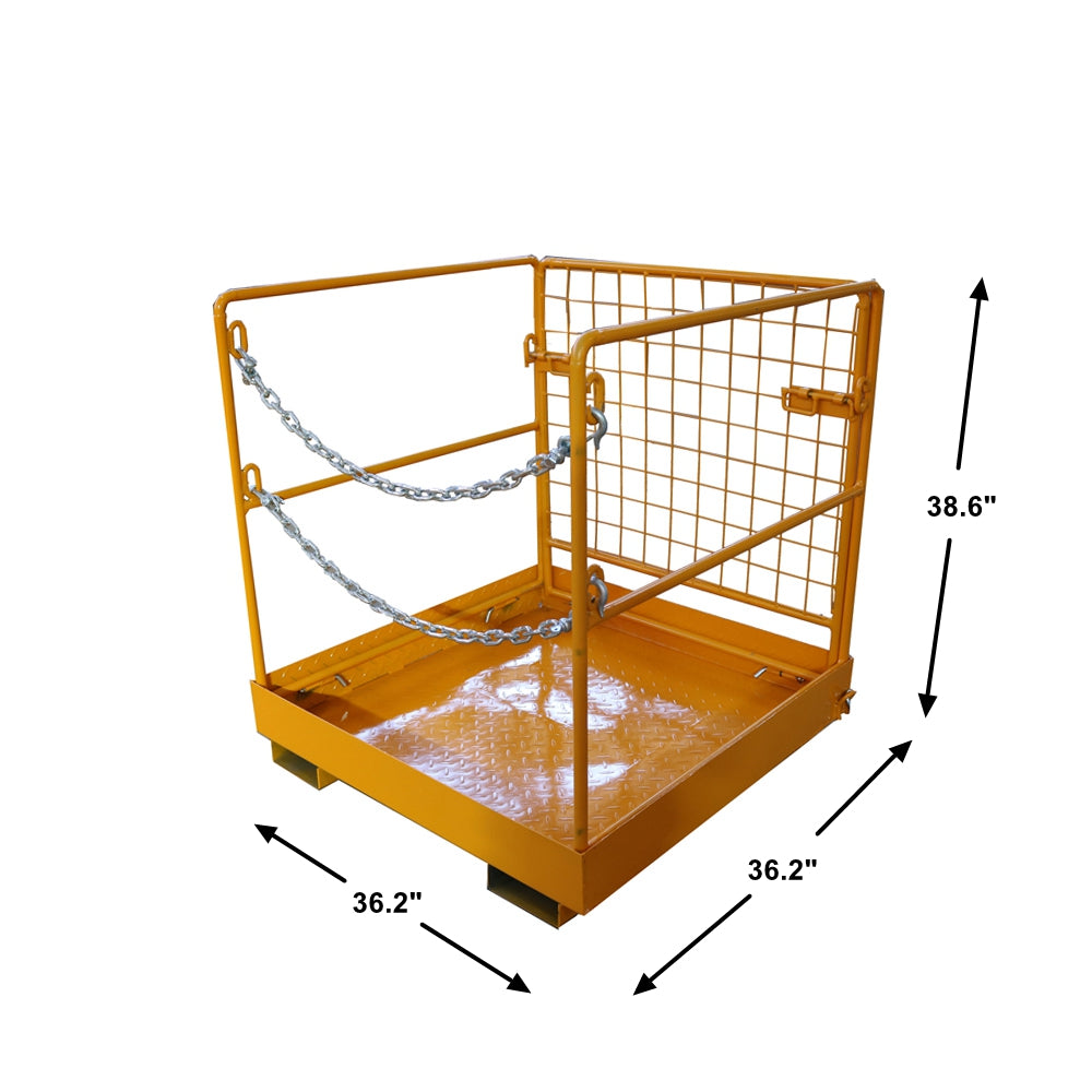 Forklift Safety Cage 36"x36" Heavy Duty Forklift Man Basket 1150lbs Ca ...