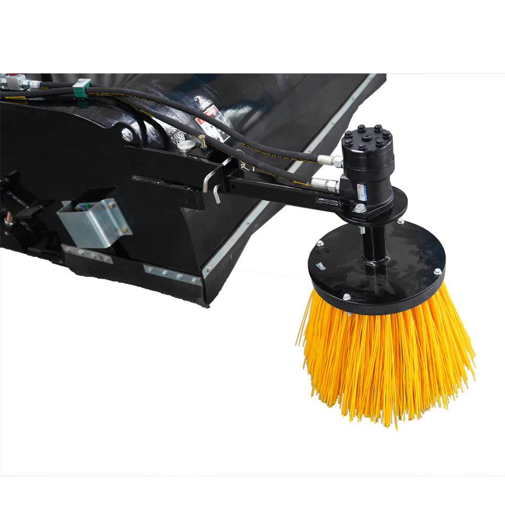 72" Skid Steer Pick up Box Broom Sweeper with Edge Brush – LANDY