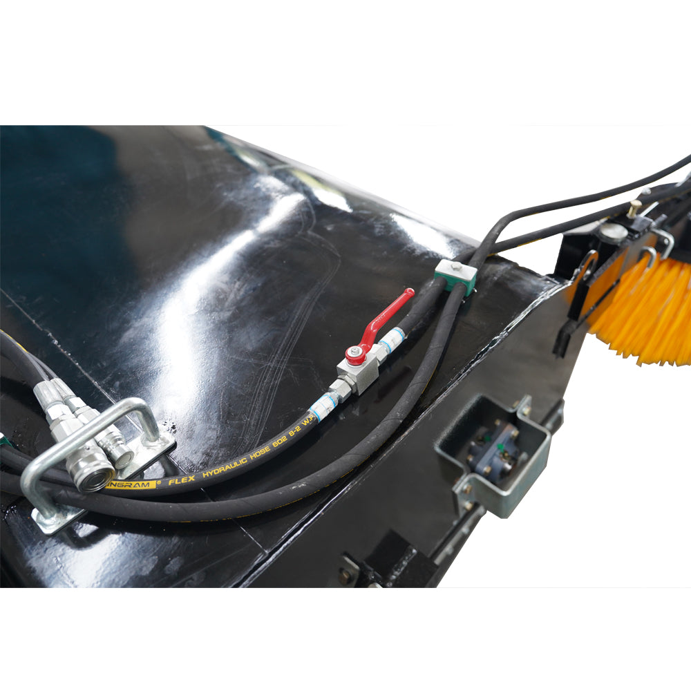 72" Skid Steer Pick up Box Broom Sweeper with Edge Brush – LANDY