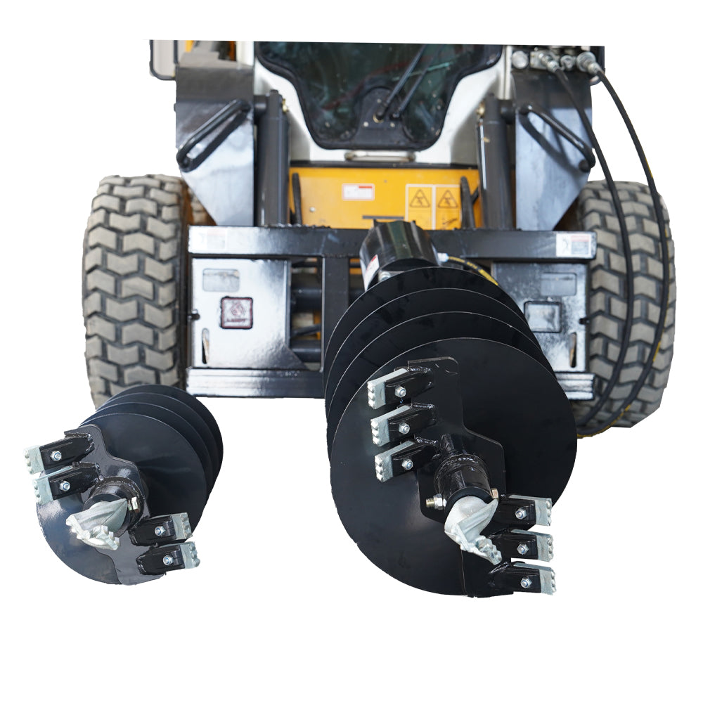 Skid Steer Post Hole Auger Drive Attachment, 12” and 18" Diameter Auge ...