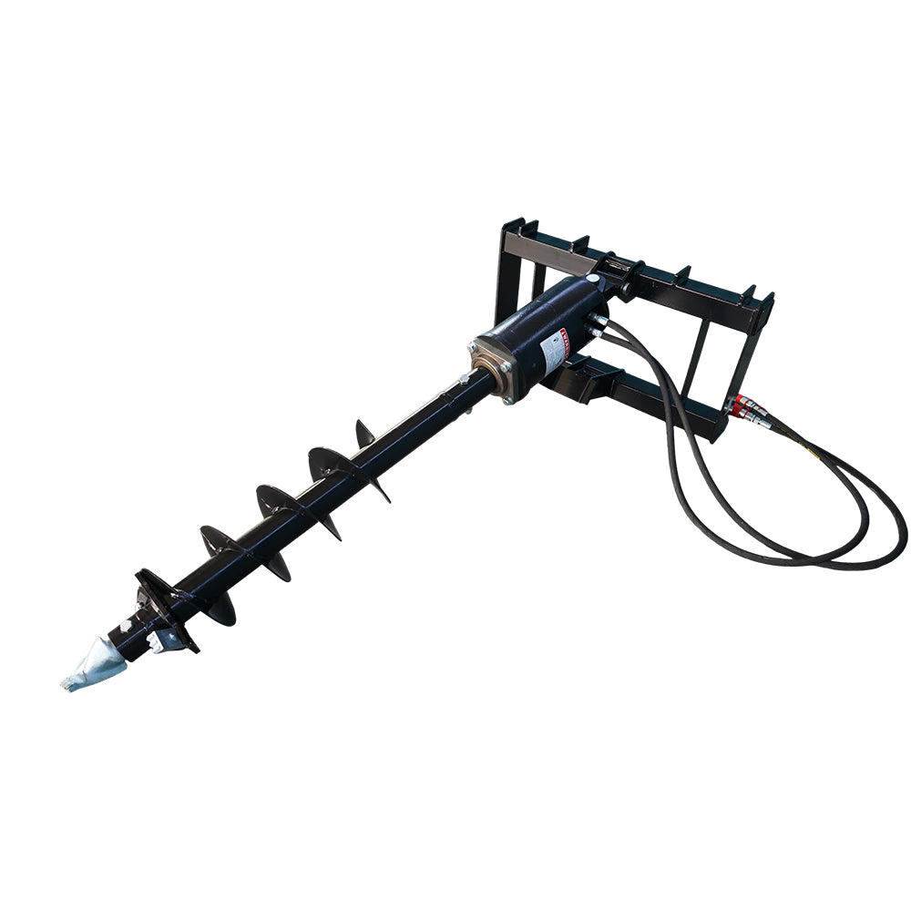 Compact Wheel Loader Post Hole Auger Drive Attachment,9” Diameter Auge ...