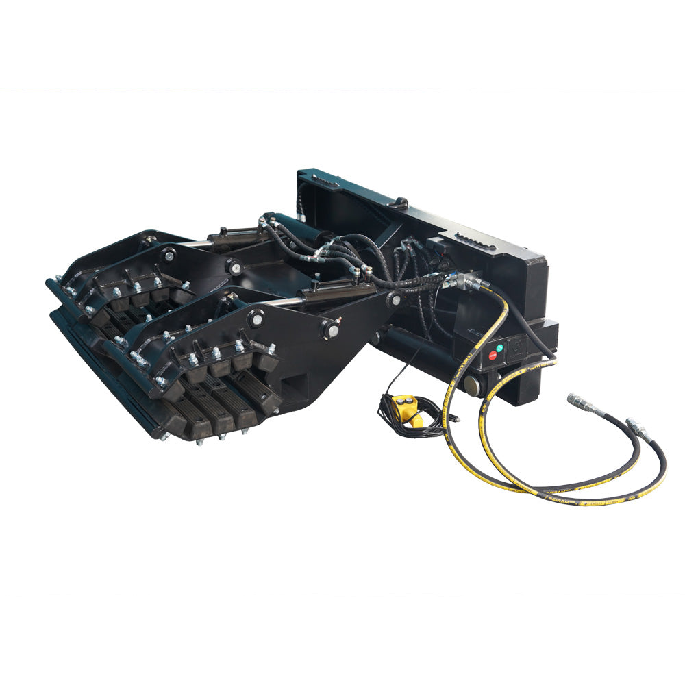 Skid Steer Double Cylinder Hydraulic Pole Setter Pole Claw Attachment ...