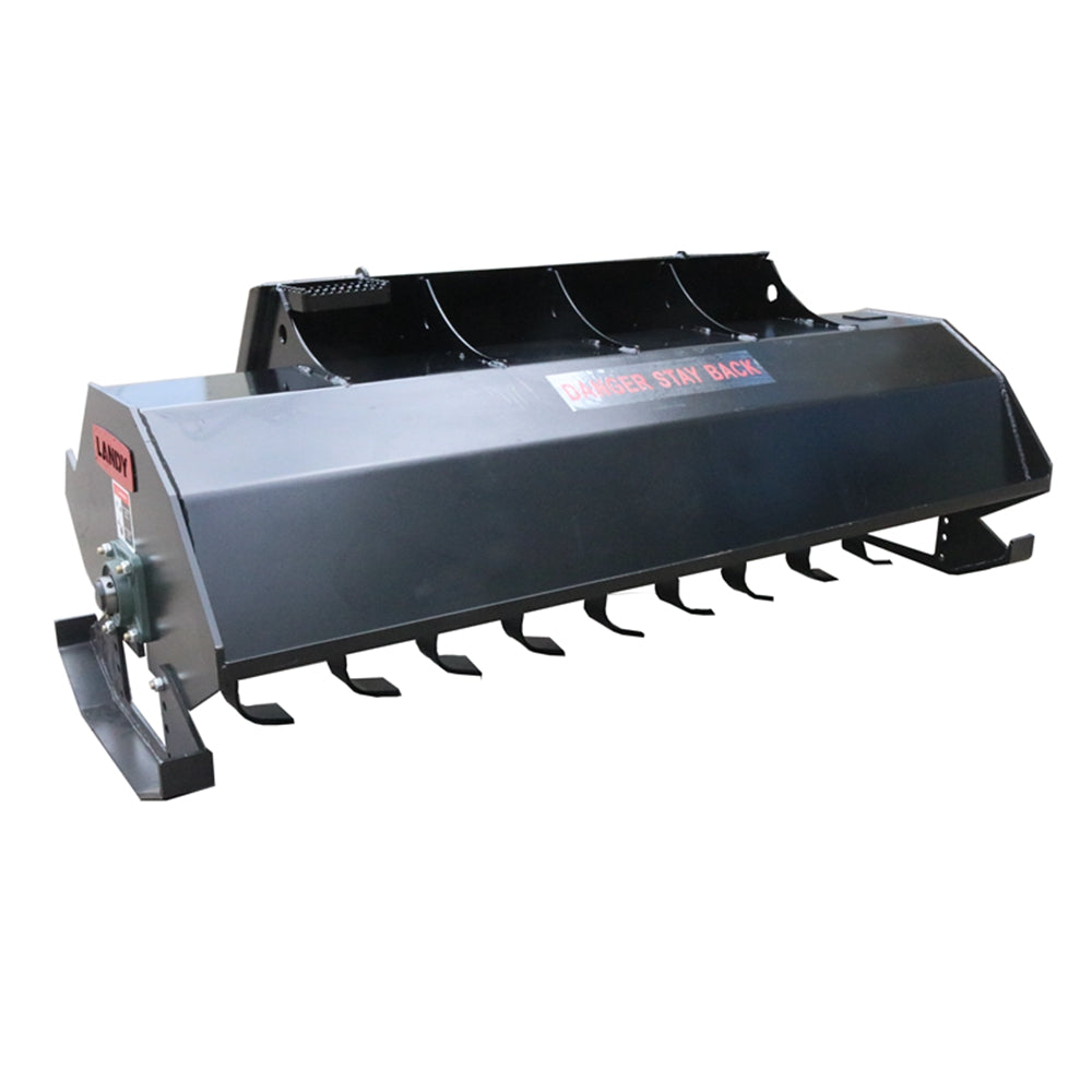 72" Skid Steer Bi-Directional Driven Rotary Tiller Attachment – LANDY