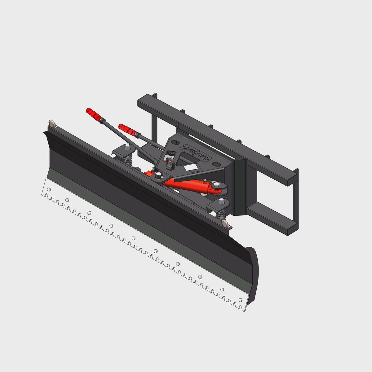 72" Light-Duty Pusher Snow Plow Dozer Blade Combo Attachment – LANDY